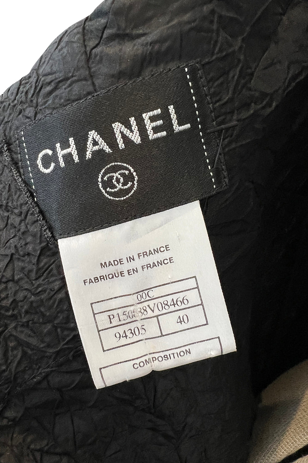 Incredible Cruise 2000 Chanel by Karl Lagerfeld Crinkle Textured Silk ...