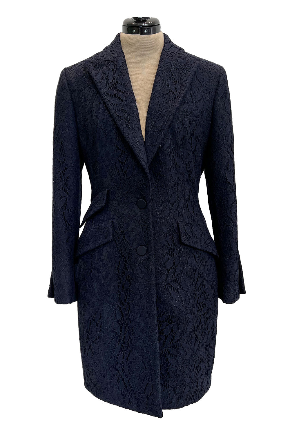 Fabulous 2004 Cruise Christian Dior by John Galliano Deep Blue Lace Ja ...