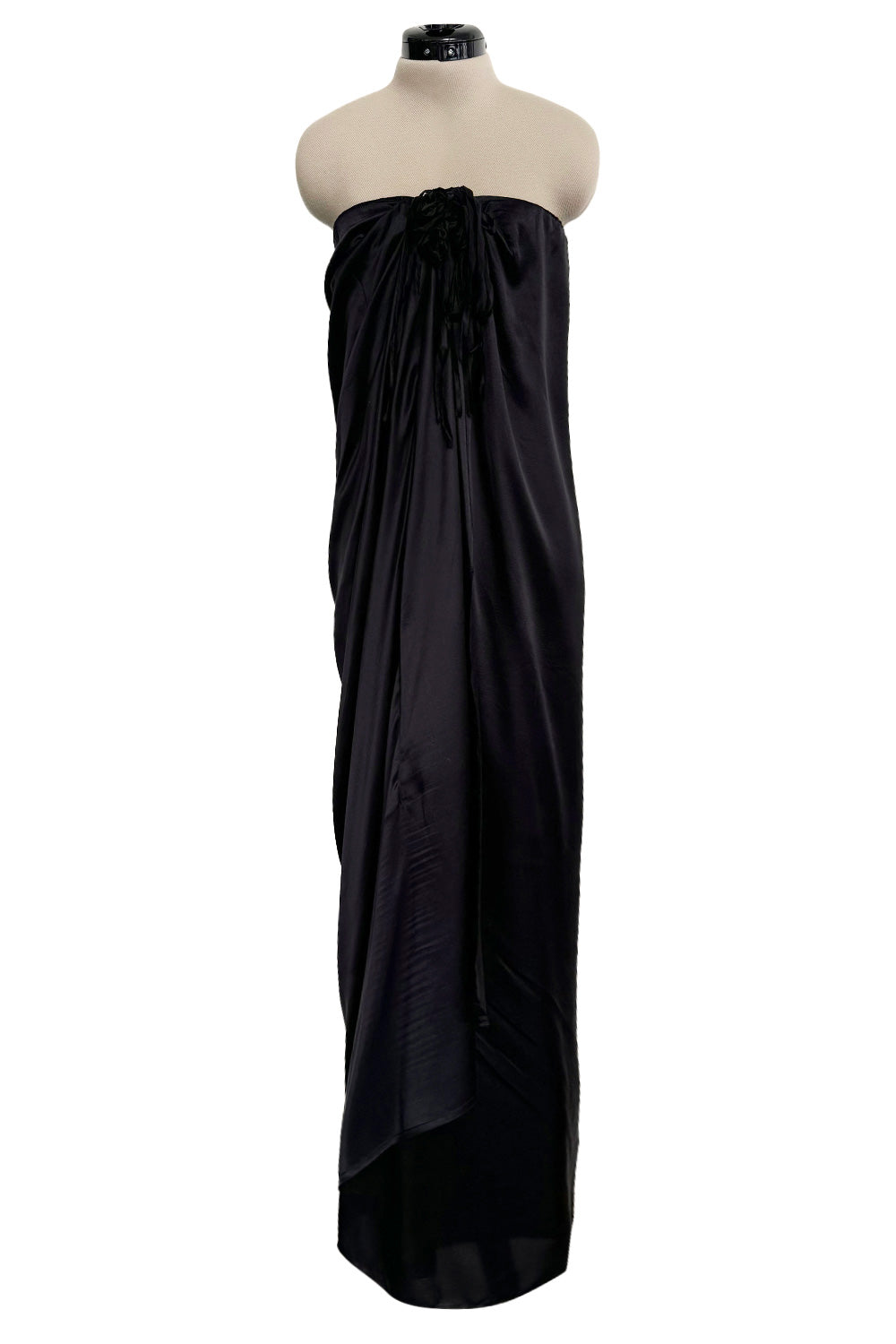 Easy to Wear Resort 2009 Lanvin by Alber Elbaz Look 4 Black Silk Strap ...