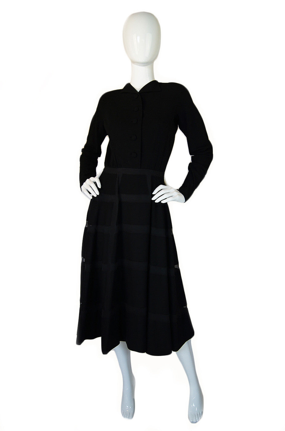 1940s Rare Castillo Window Pane Dress – Shrimpton Couture