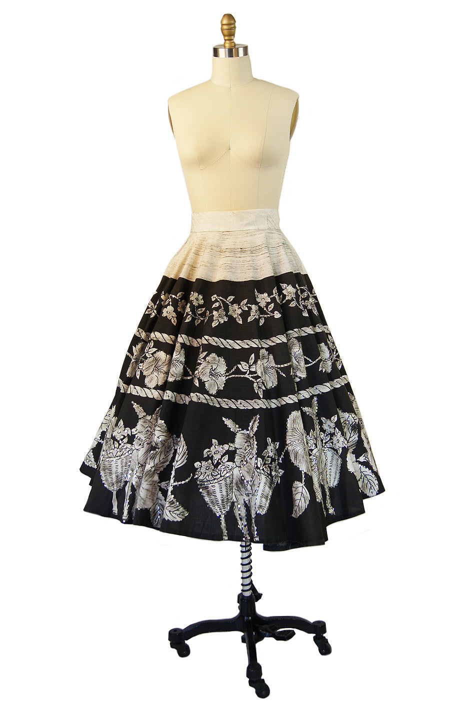 1950s Sequin Donkey Mexican Skirt – Shrimpton Couture