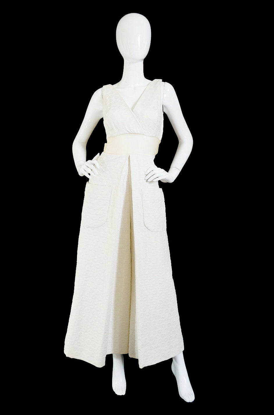 1960s Mesh Inset Brocade Jumpsuit – Shrimpton Couture