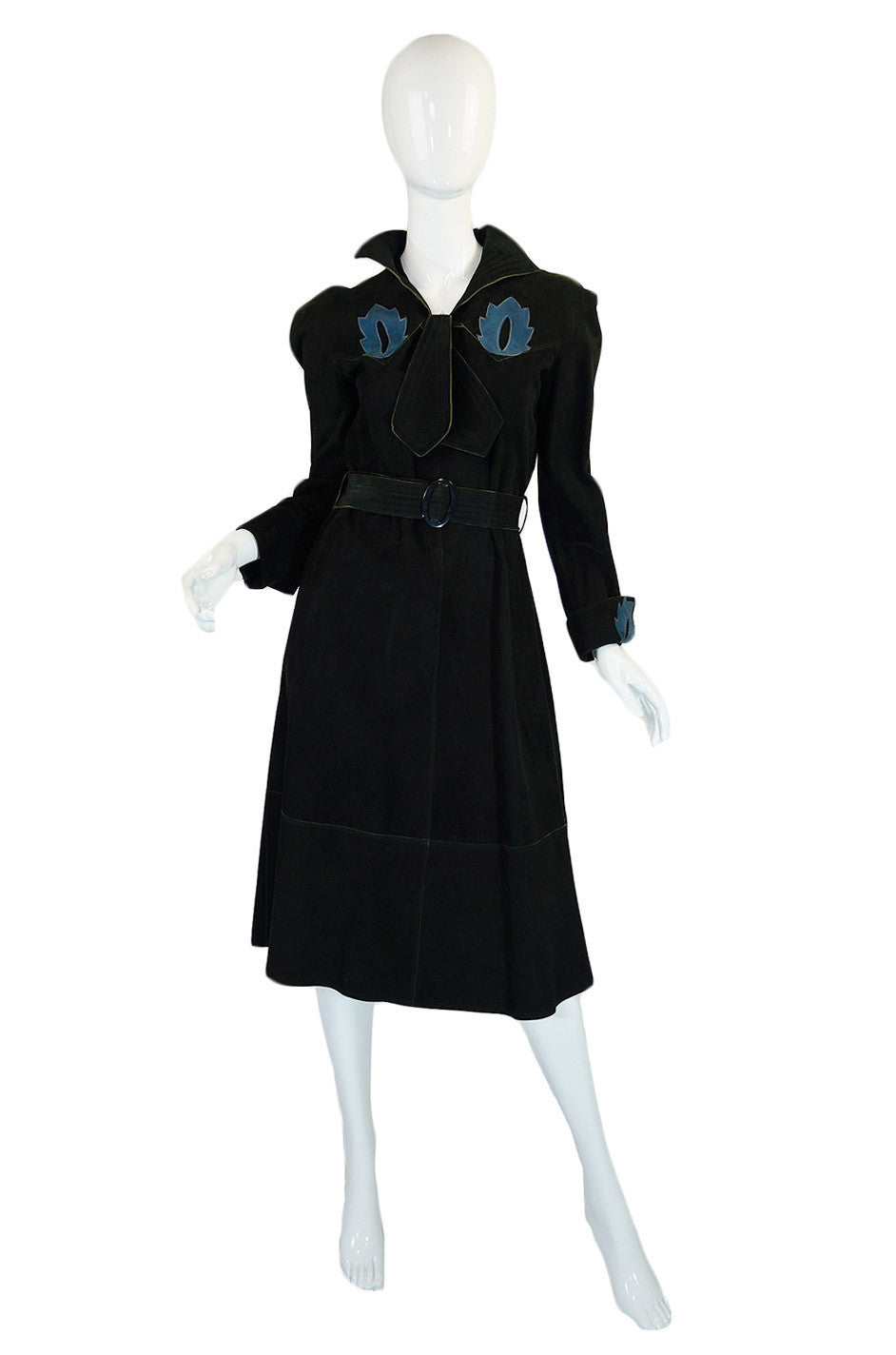 1970s Museum Quality Jean Muir Suede Dress – Shrimpton Couture