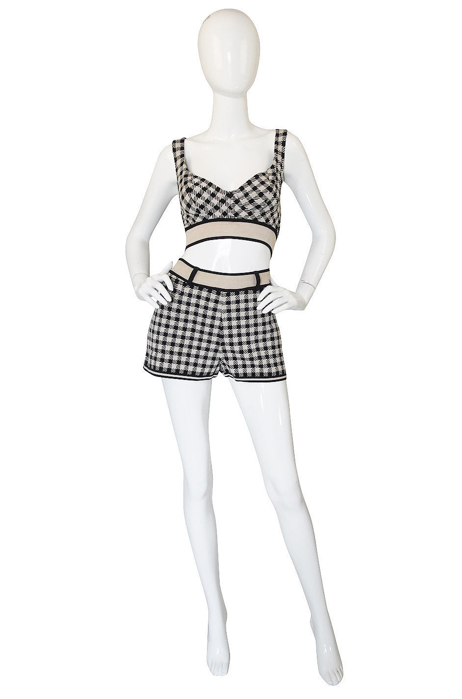 Spring 1991 Museum Held Alaia 'Tati" Short & Bra Top – Shrimpton Couture