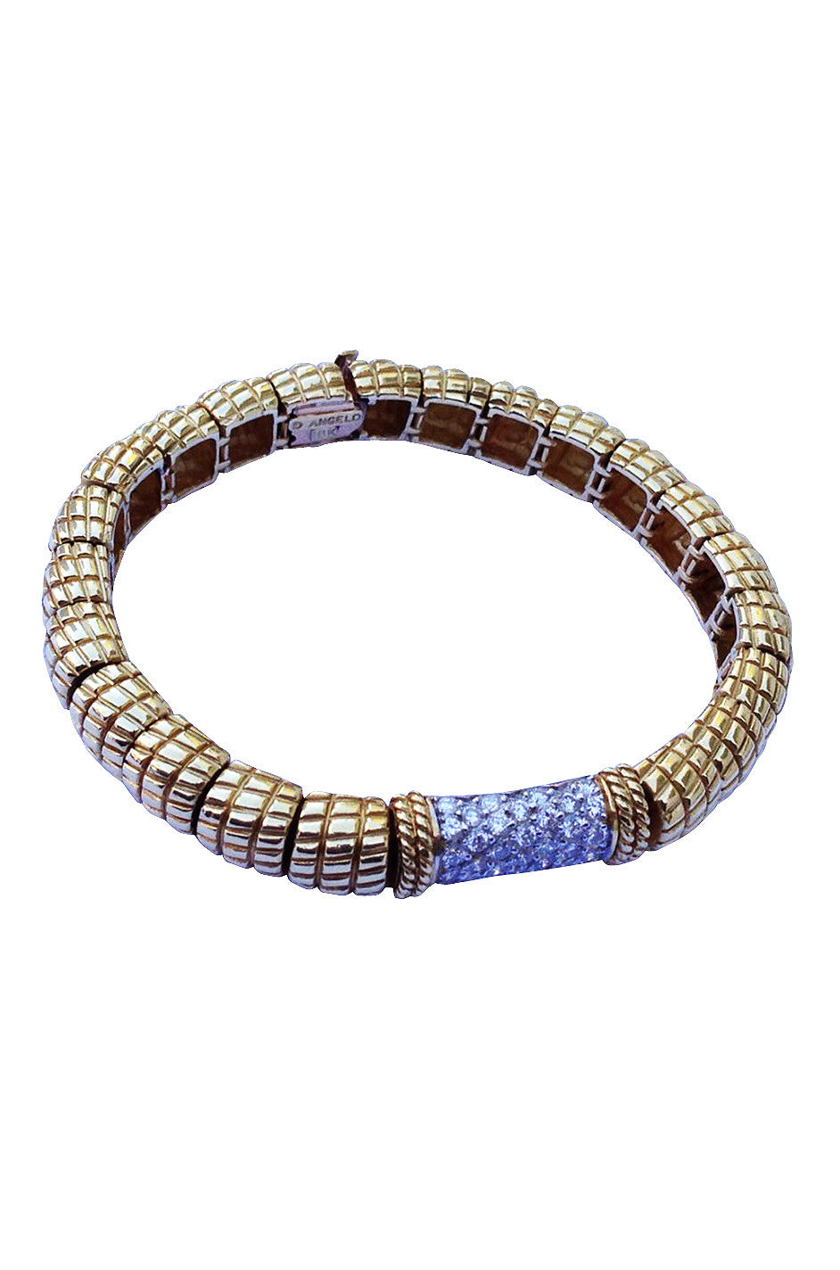 1980s D Angelo Gold Diamond Bracelet – Shrimpton Couture