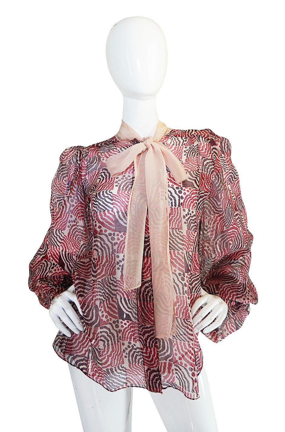 Rare 1960s Silk Crepe Alice Pollock Top – Shrimpton Couture