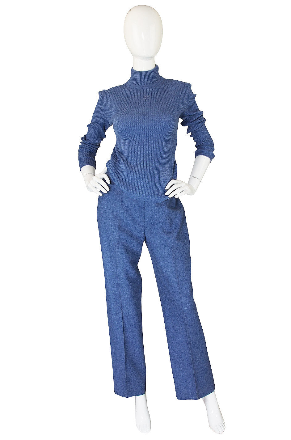 1978 Courreges Knit Turtleneck & Pant – Shrimpton Couture