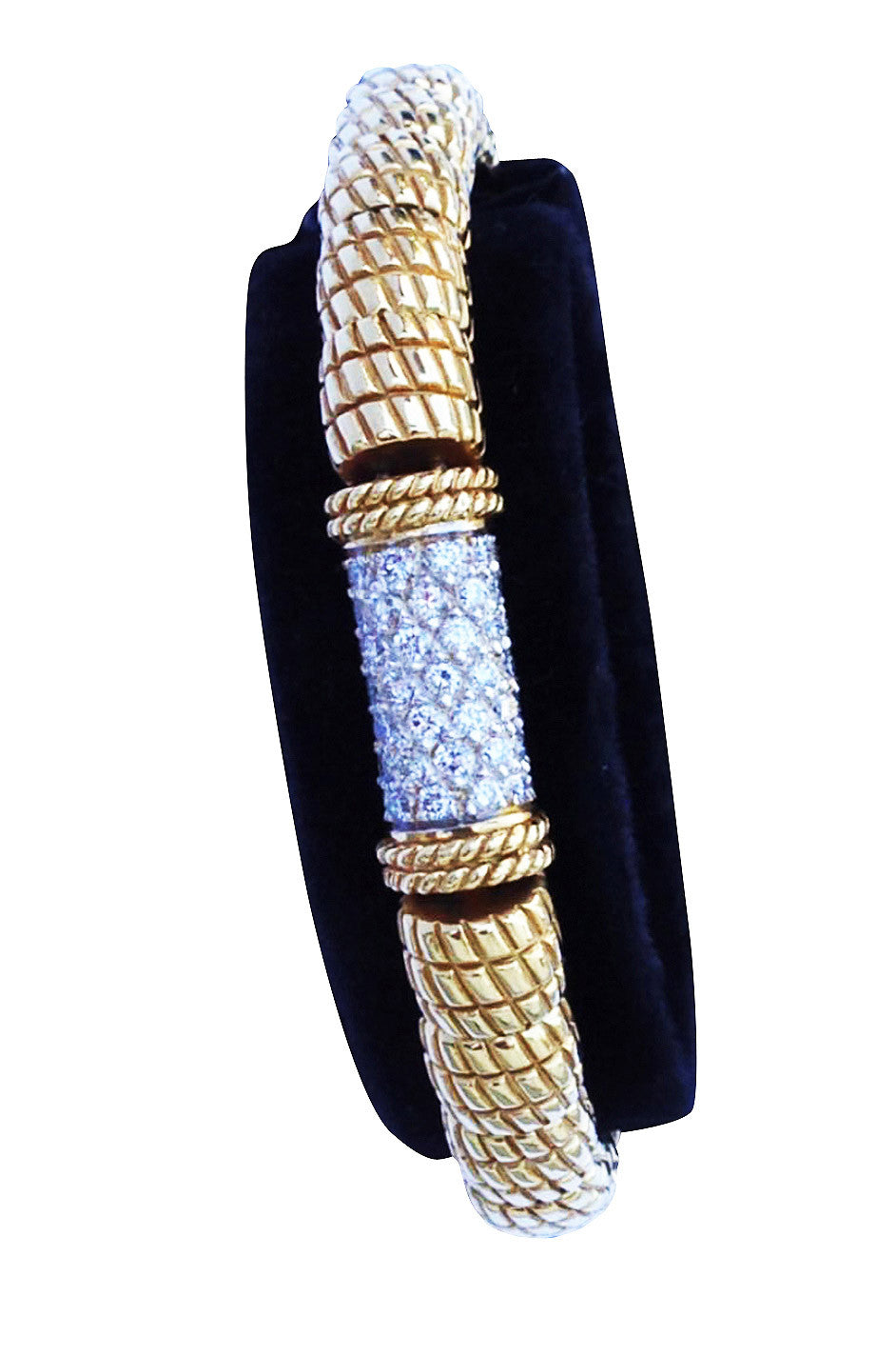 1980s D Angelo Gold Diamond Bracelet – Shrimpton Couture