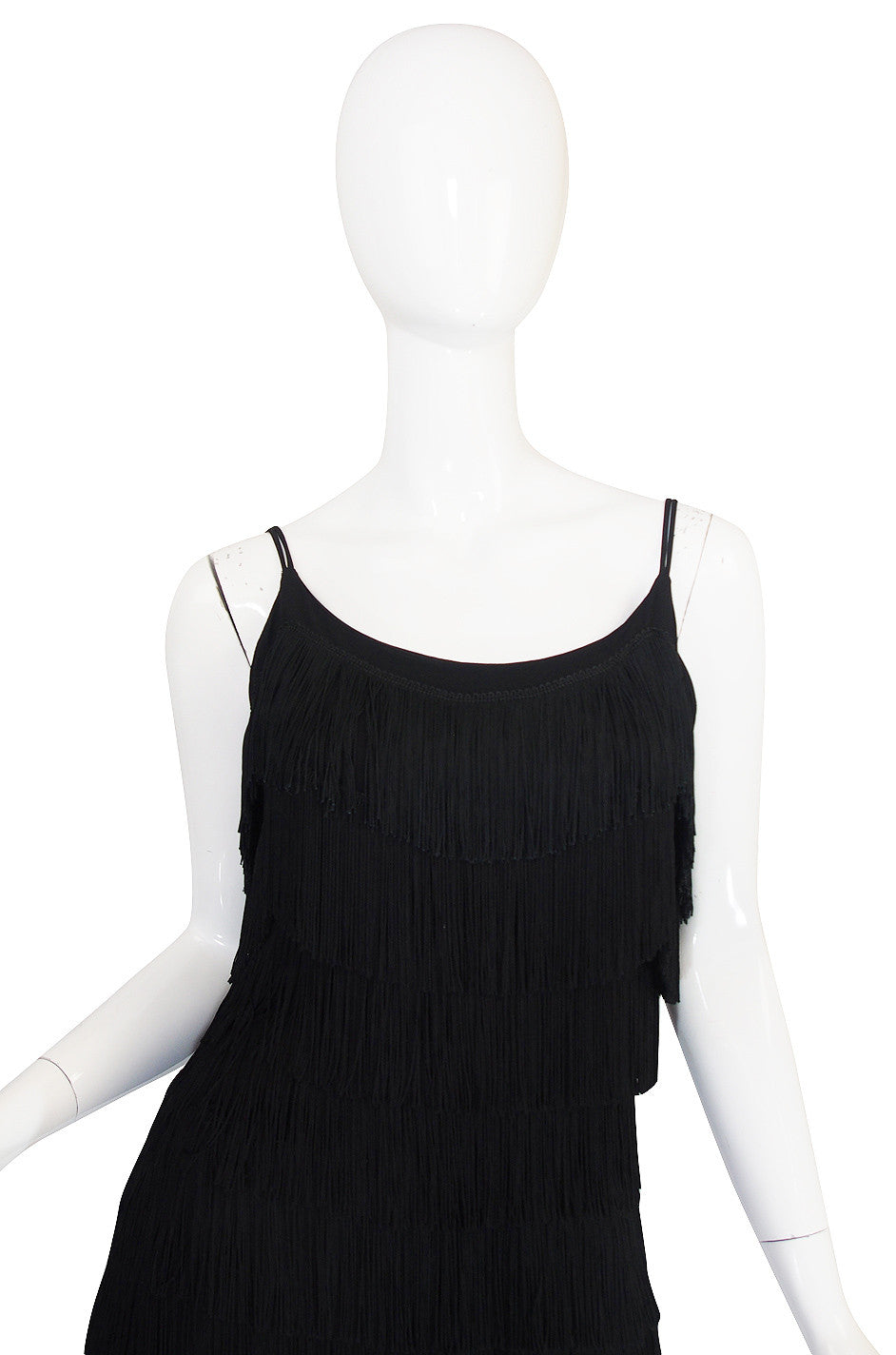 Gorgeous 1950s Black Fringe Pin Up Cocktail Dress – Shrimpton Couture