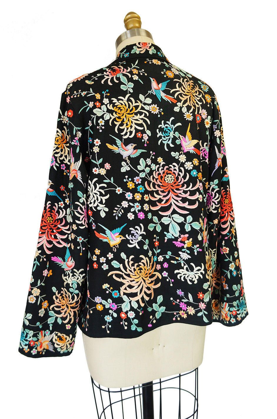 1920s Colorful Embroidered Silk Jacket – Shrimpton Couture