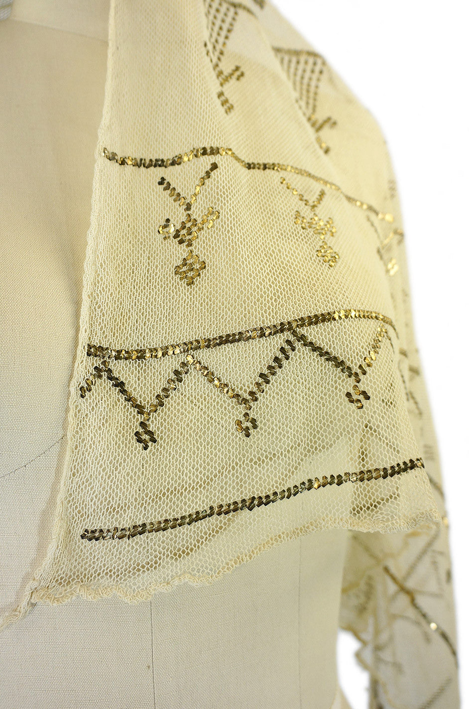 1920s Assuit Scarf with Figures & Trees – Shrimpton Couture