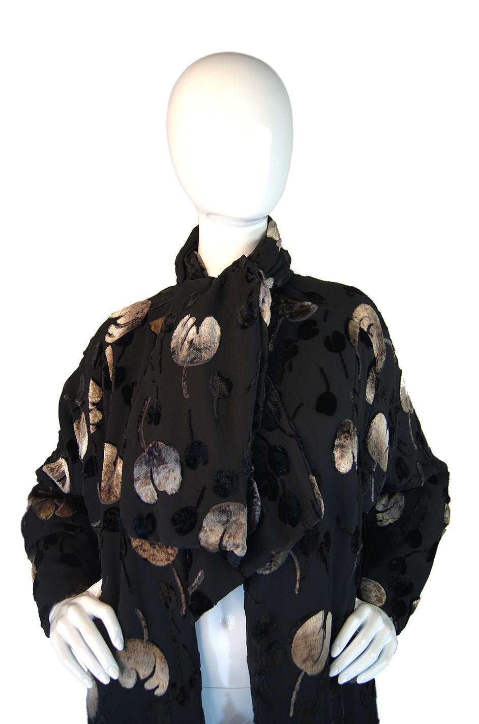 1930s Silk Chiffon & Velvet Devore Coat – Shrimpton Couture