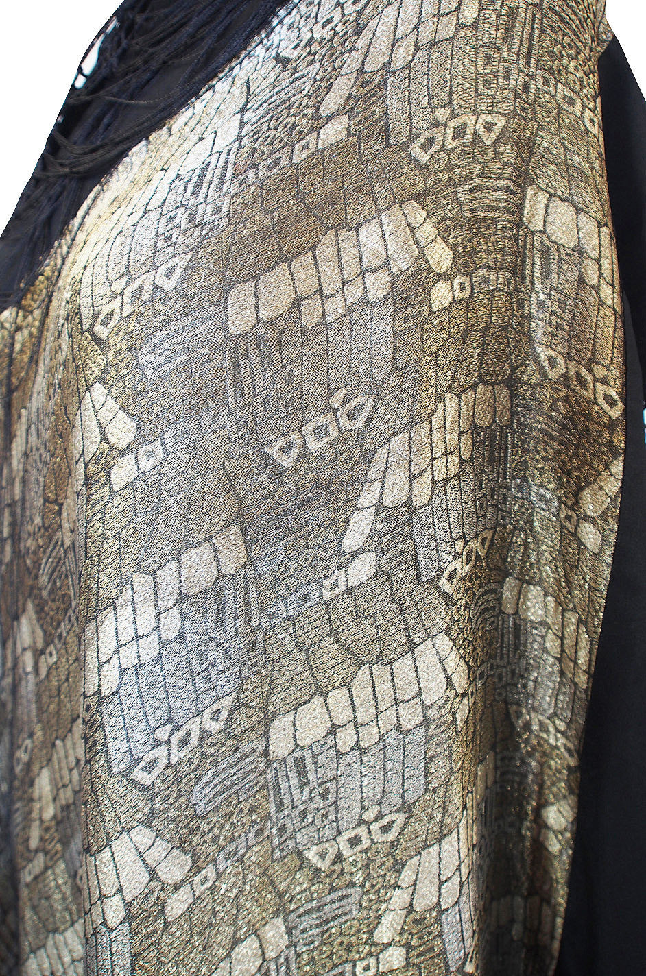 Rare 1920s Gold Lame & Silk Fringe Shawl – Shrimpton Couture