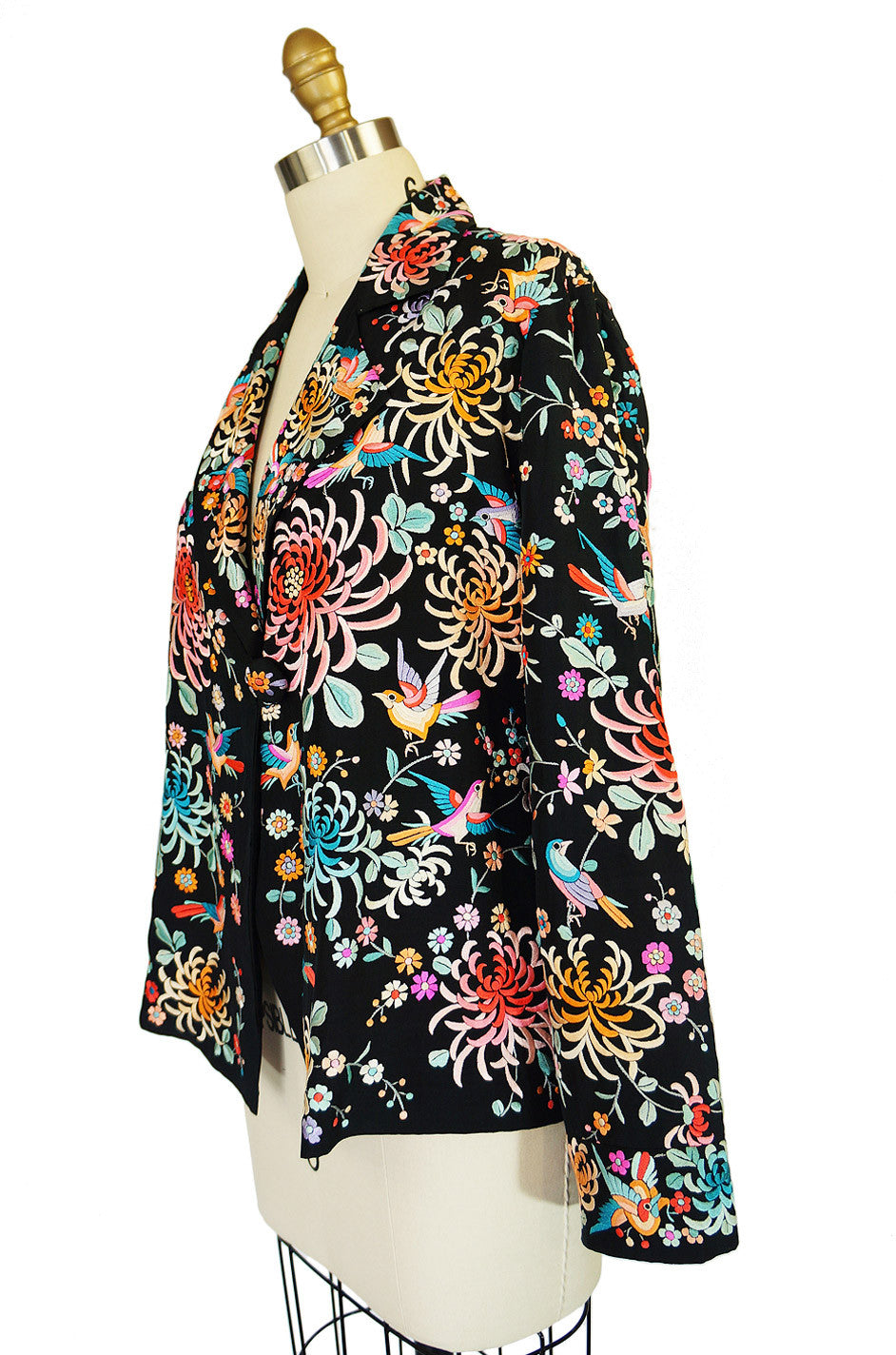 1920s Colorful Embroidered Silk Jacket – Shrimpton Couture
