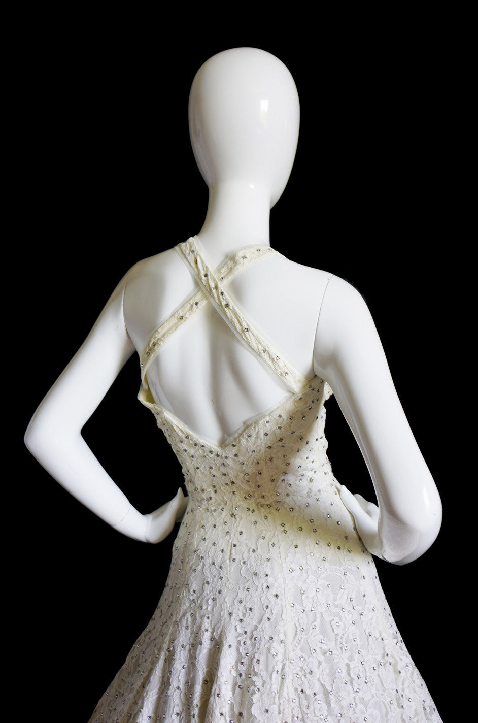 1950s Edith Small Lace Rhinestone Dress – Shrimpton Couture