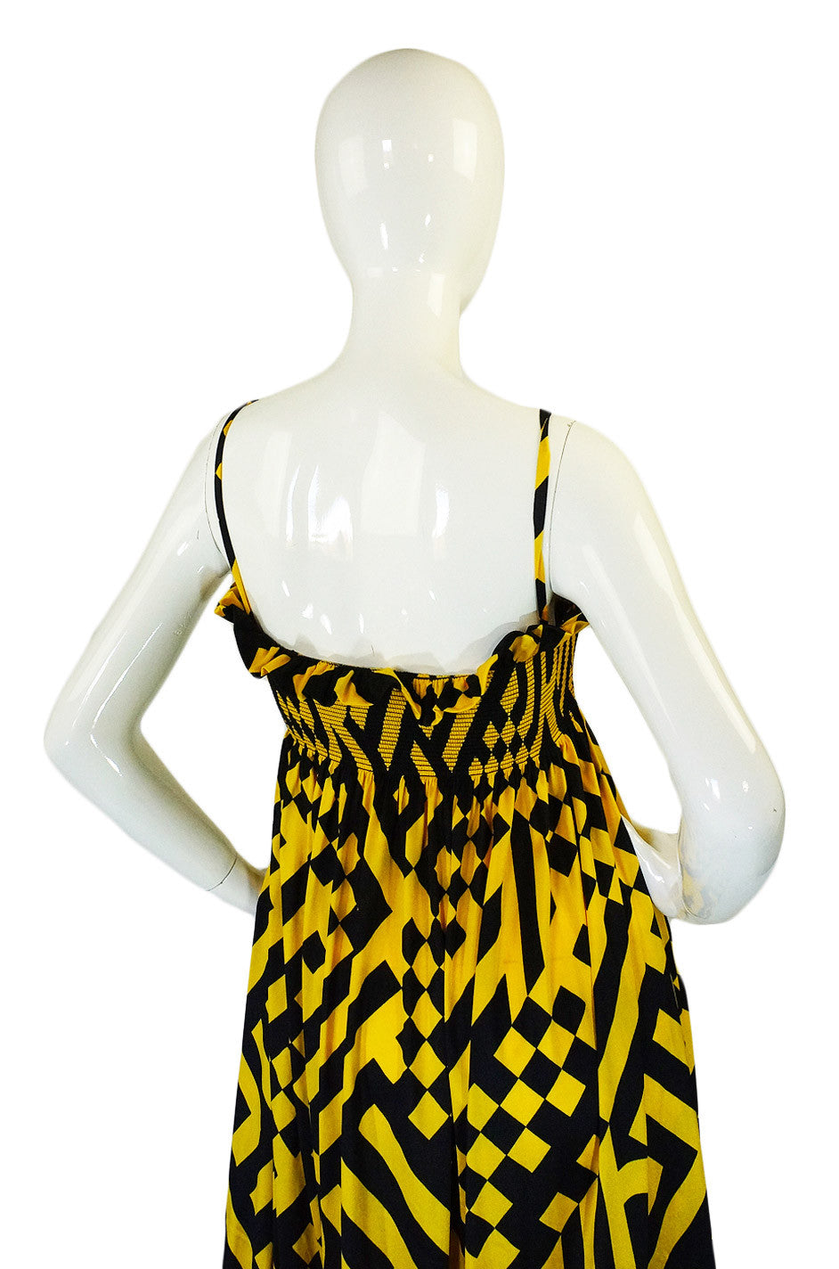 1960s Yellow & Black Jean Varon Maxi – Shrimpton Couture