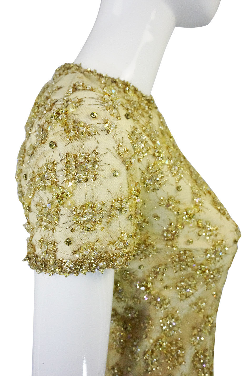 1960s Rhinestone & Bead Silk Net Dress – Shrimpton Couture