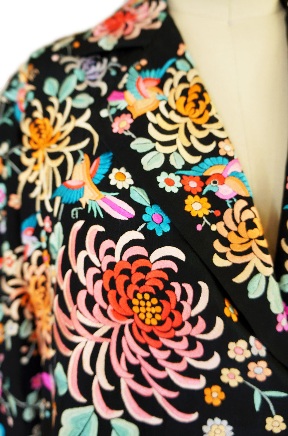 1920s Colorful Embroidered Silk Jacket – Shrimpton Couture