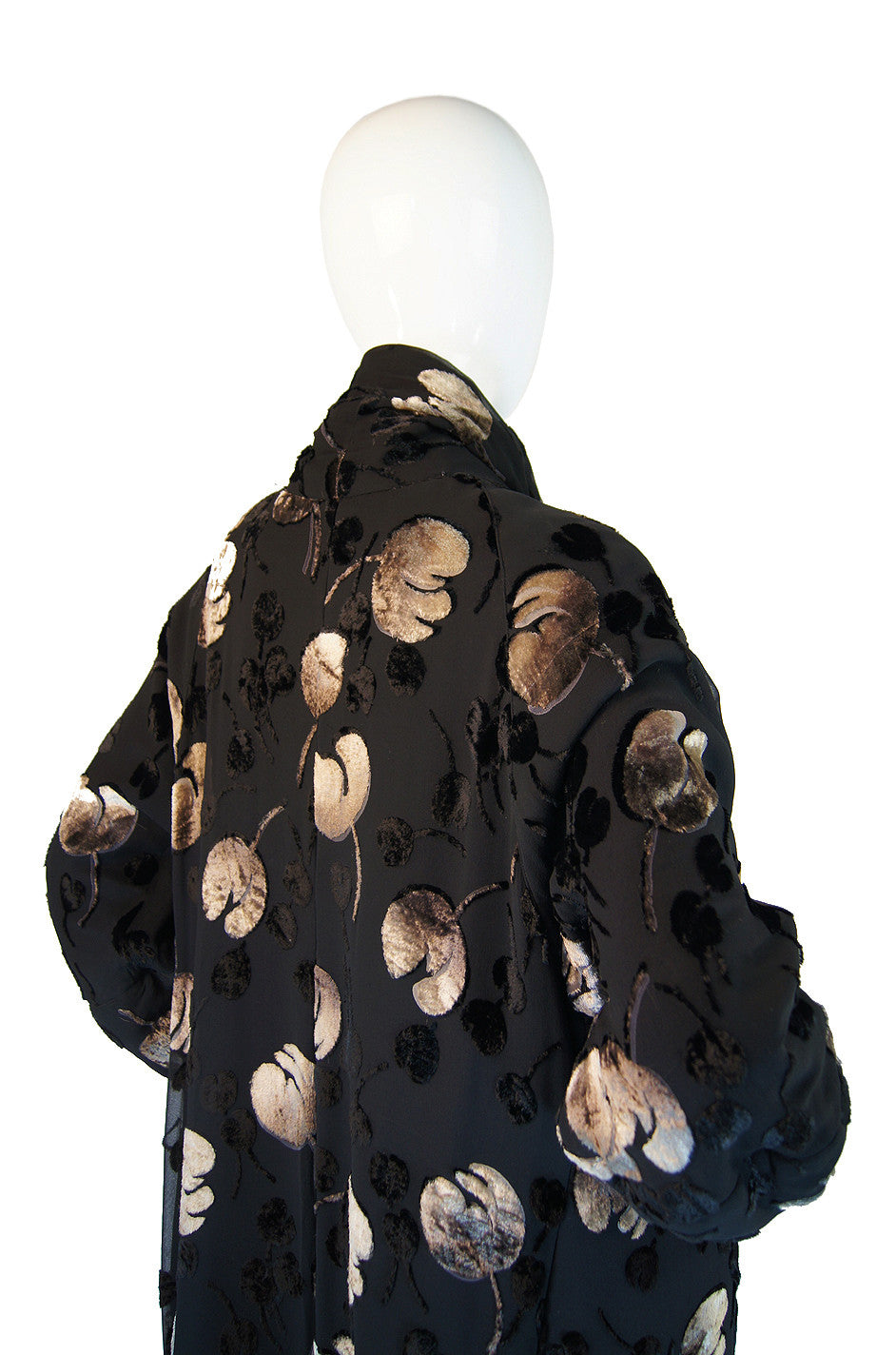 1930s Silk Chiffon & Velvet Devore Coat – Shrimpton Couture