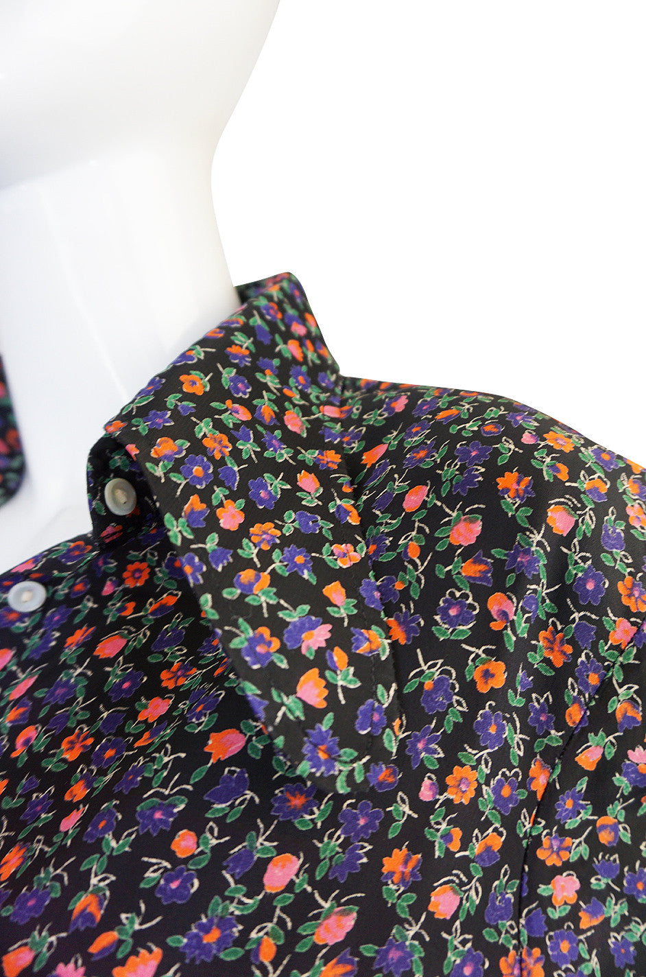 1960s Rare Tiny Floral Print Jeff Banks Silk Shirt – Shrimpton Couture