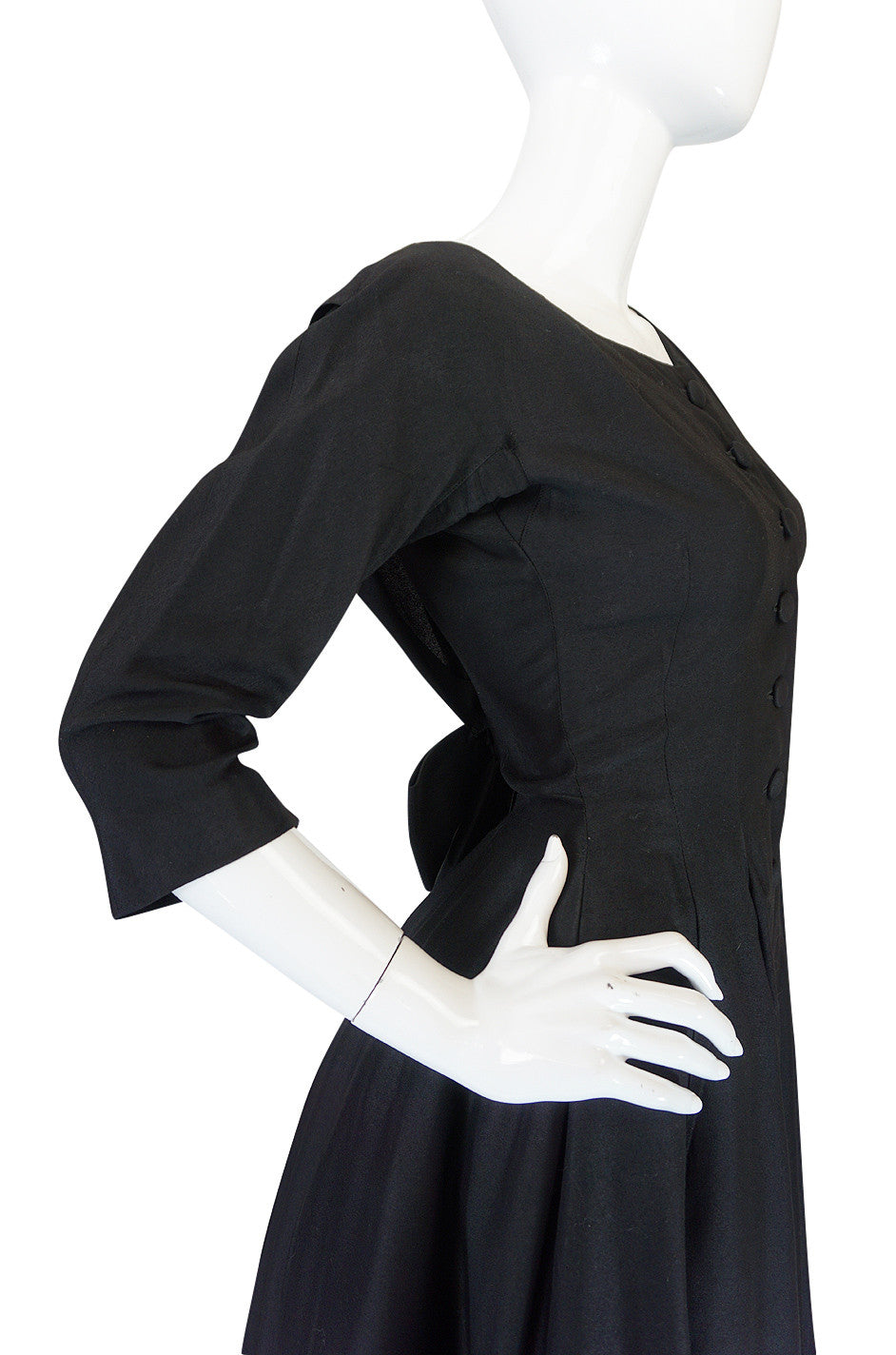 1950s Extraordinary Gigi Young Silk Button Front Dress – Shrimpton Couture