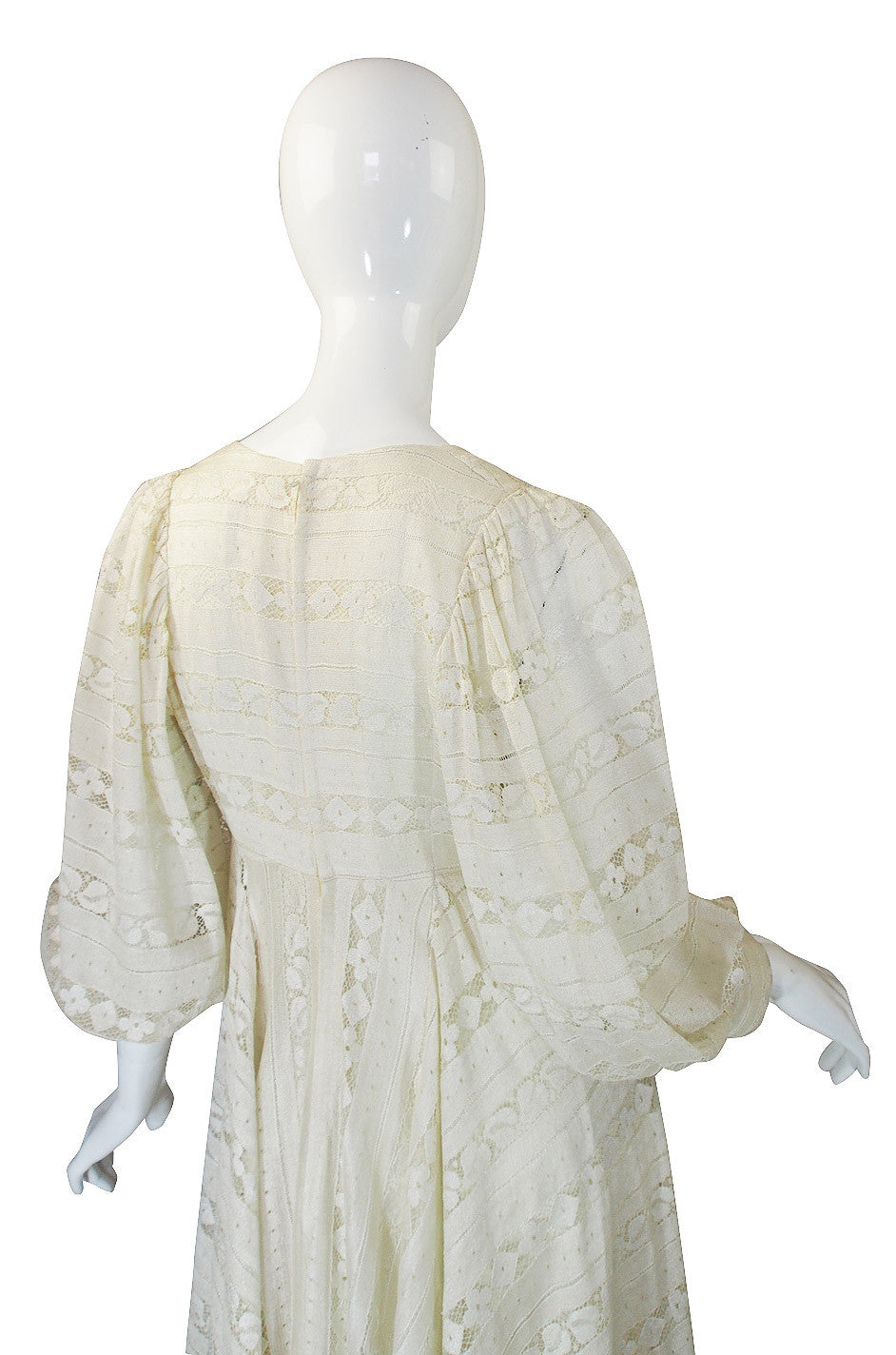 1970s Cream Lace Thea Porter Couture Gown – Shrimpton Couture