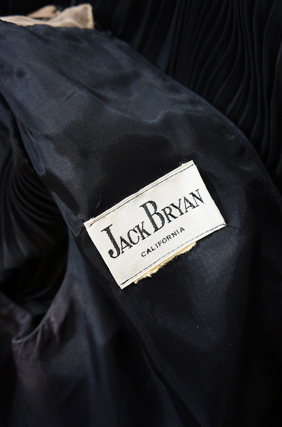 1960s Black Beaded Chiffon Jack Bryan Dress – Shrimpton Couture