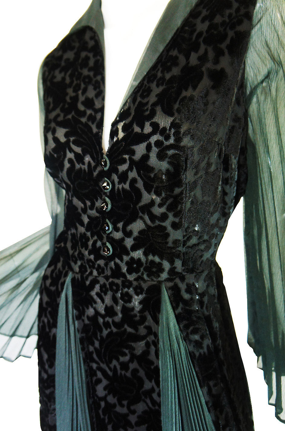 1970s Cut Velvet Thea Porter Gown – Shrimpton Couture