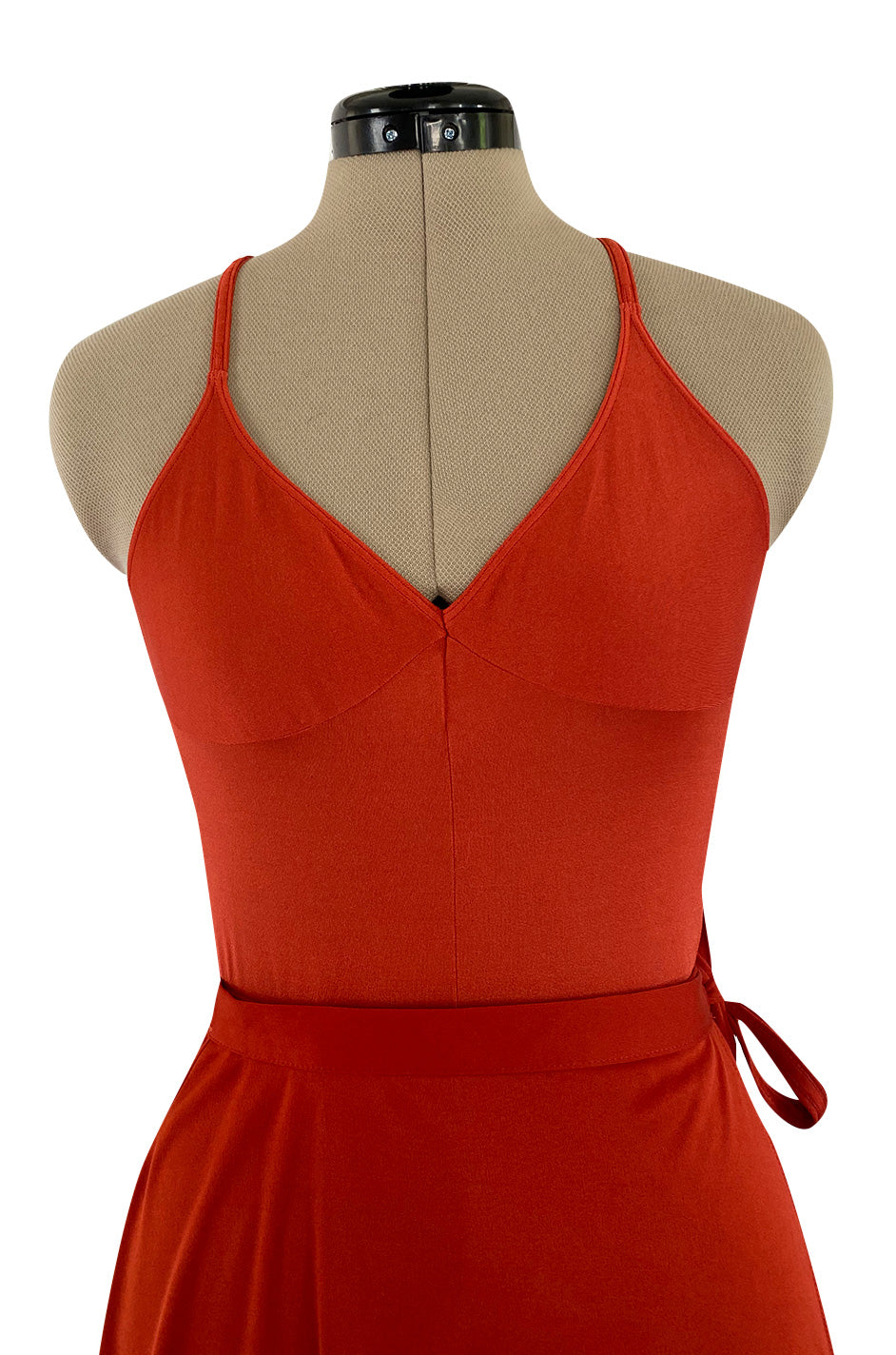 Original 1987 Danskins Deep Rust Coloured Stretch Jersey Bodysuit & Wr ...