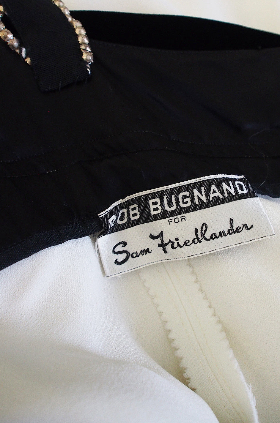 1960s Bob Bugnand Rhinestone Column Gown – Shrimpton Couture