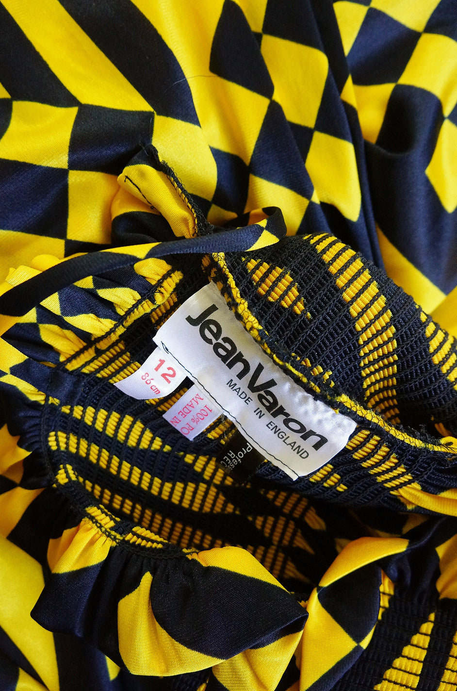 1960s Yellow & Black Jean Varon Maxi – Shrimpton Couture