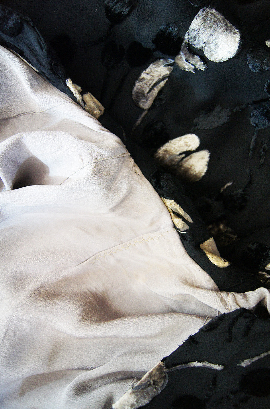 1930s Silk Chiffon & Velvet Devore Coat – Shrimpton Couture