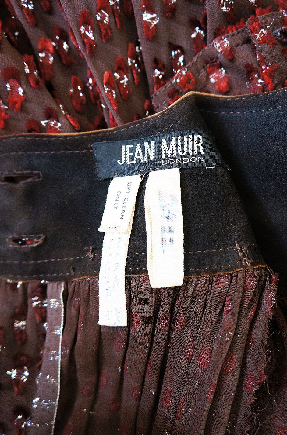 1970s Rare Silk & Suede Jean Muir Dress – Shrimpton Couture