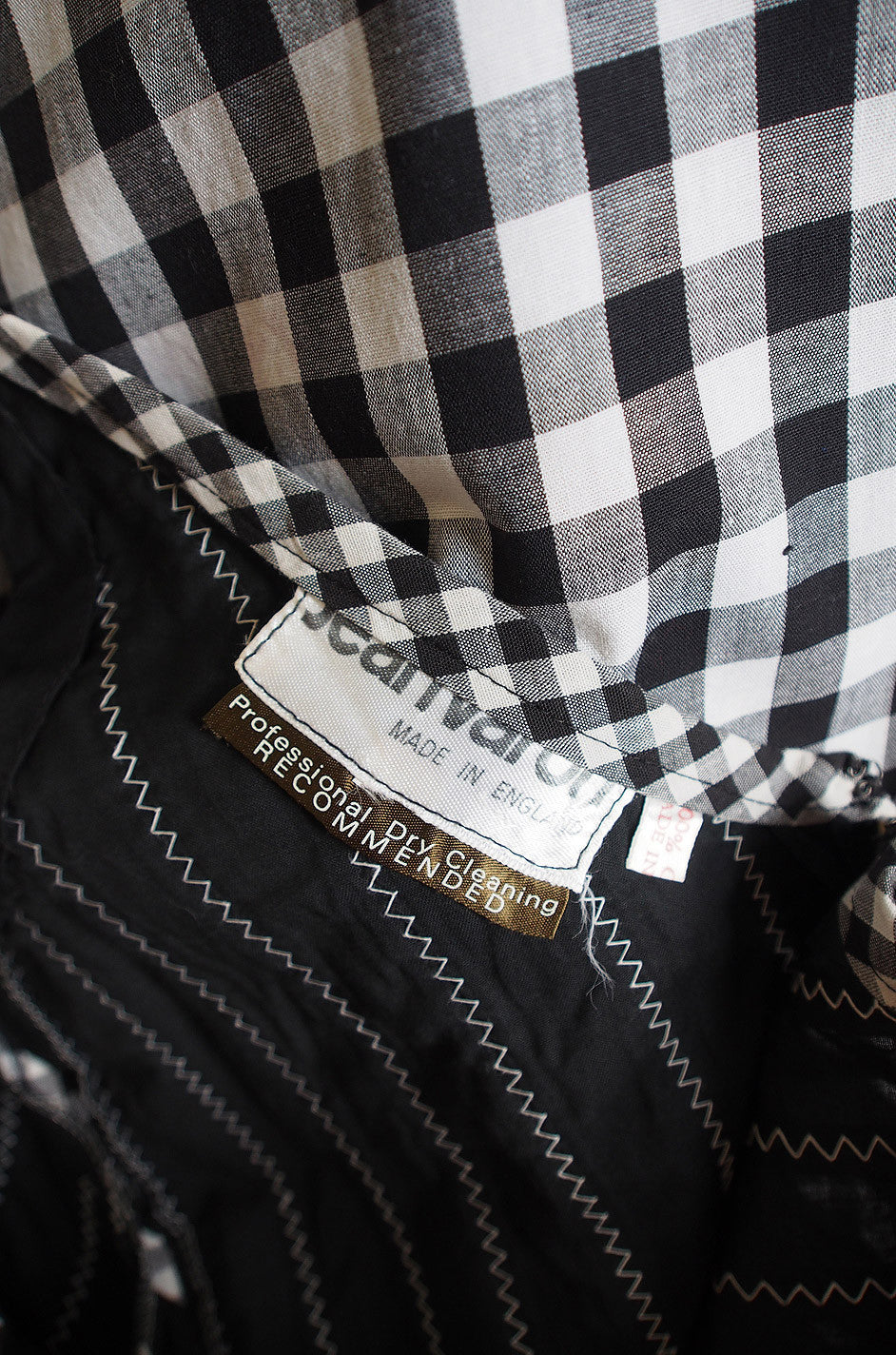 1970s Graphic Jean Varon Check Dress – Shrimpton Couture