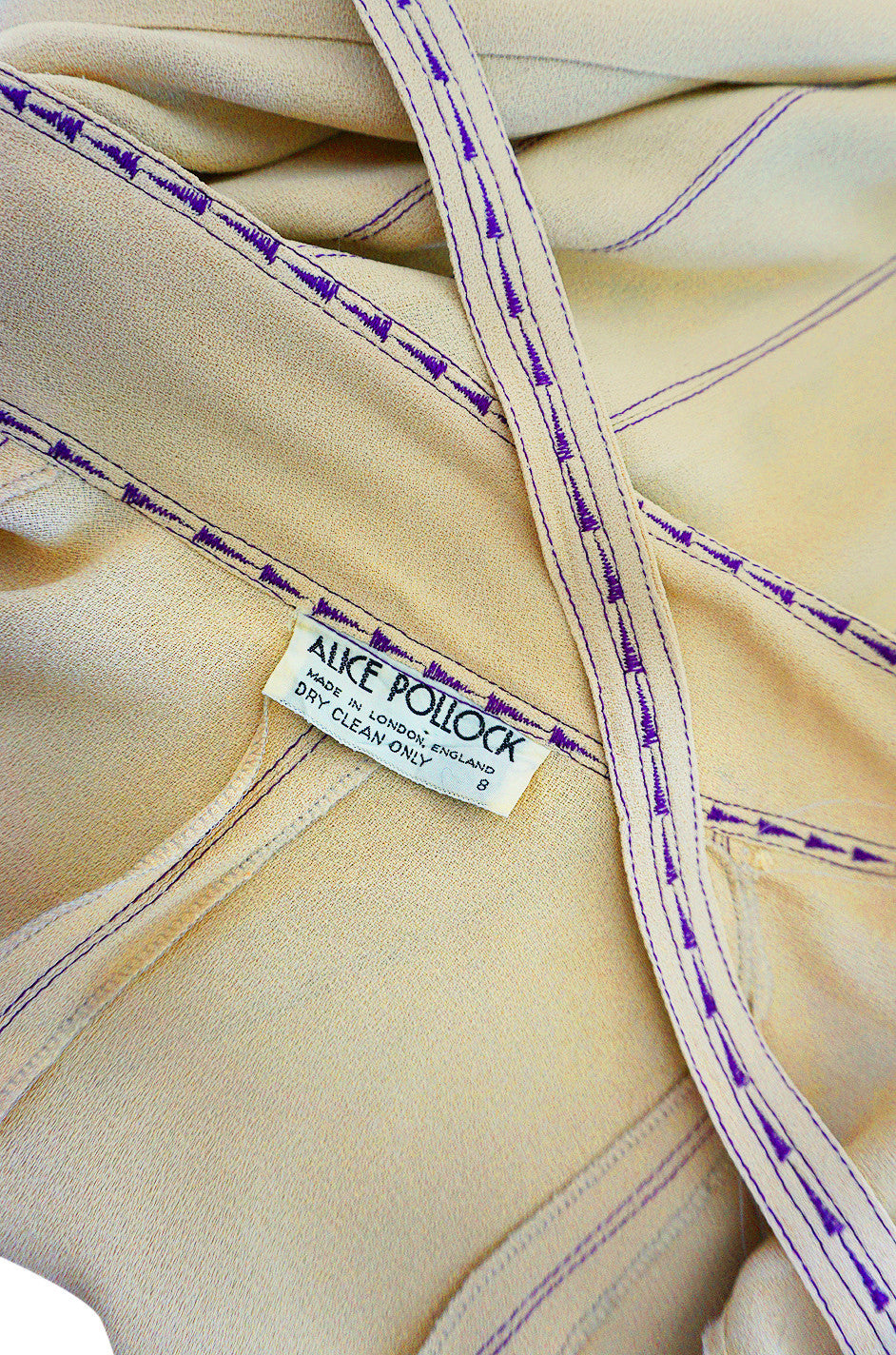 1960s Rare Alice Pollock Moss Crepe Wrap Top – Shrimpton Couture