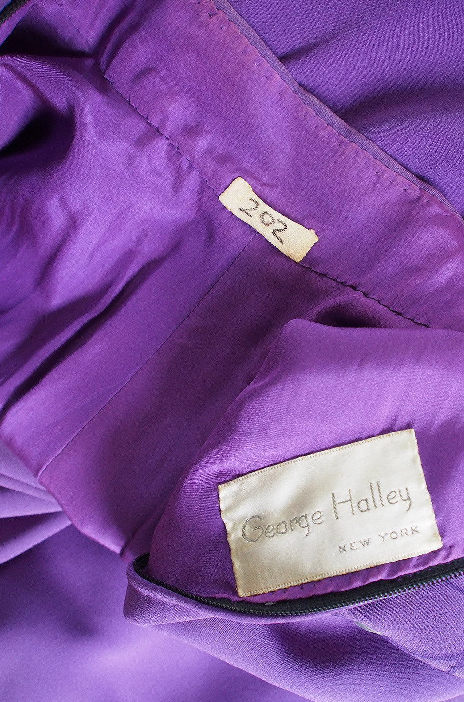 1960s Hand Painted George Halley Couture Gown – Shrimpton Couture