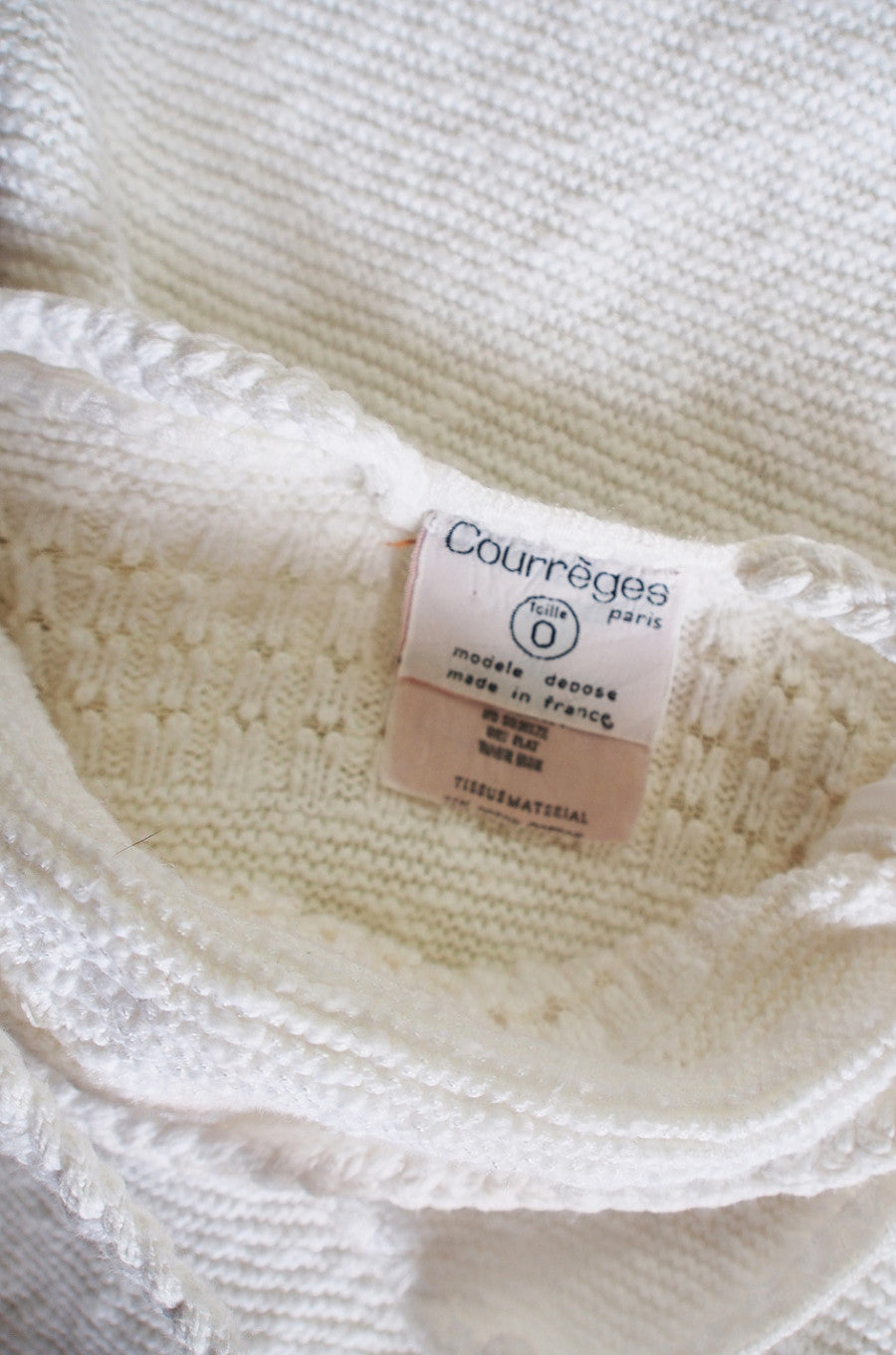 Documented 1978 Courreges White Knit Halter Dress – Shrimpton Couture