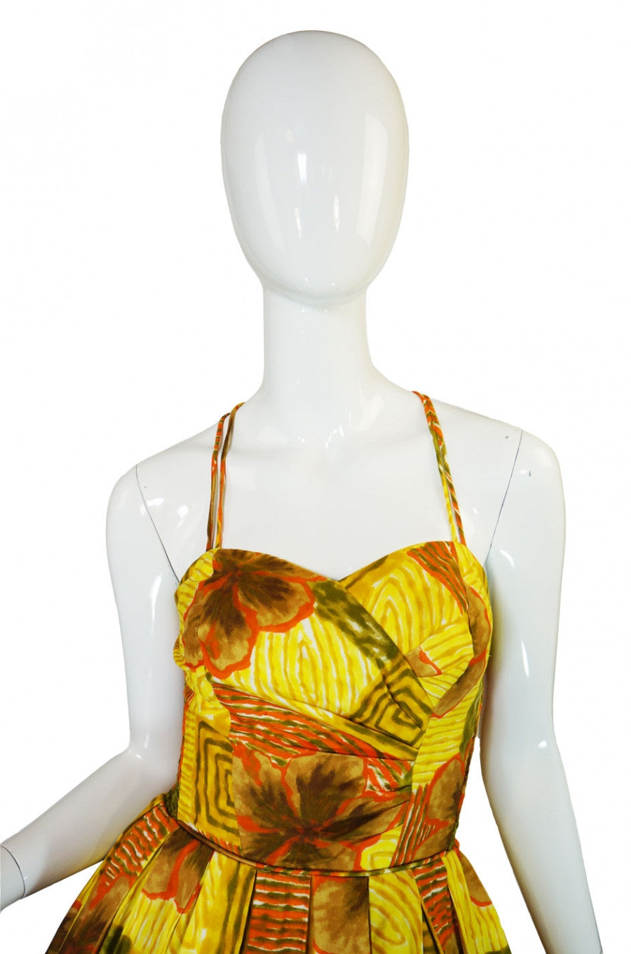 1950s Saks Printed Cotton Sarong Dress – Shrimpton Couture