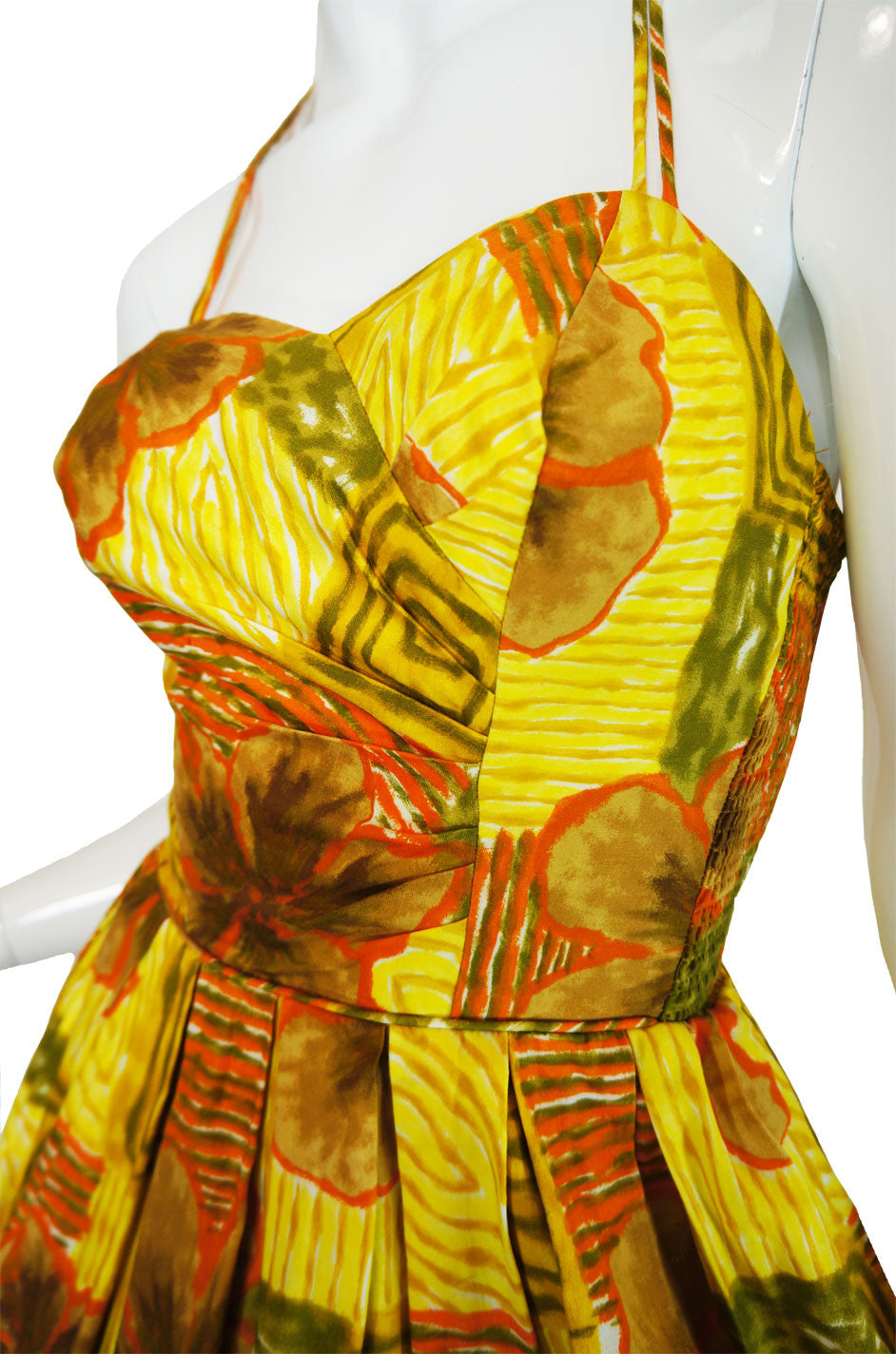 1950s Saks Printed Cotton Sarong Dress – Shrimpton Couture