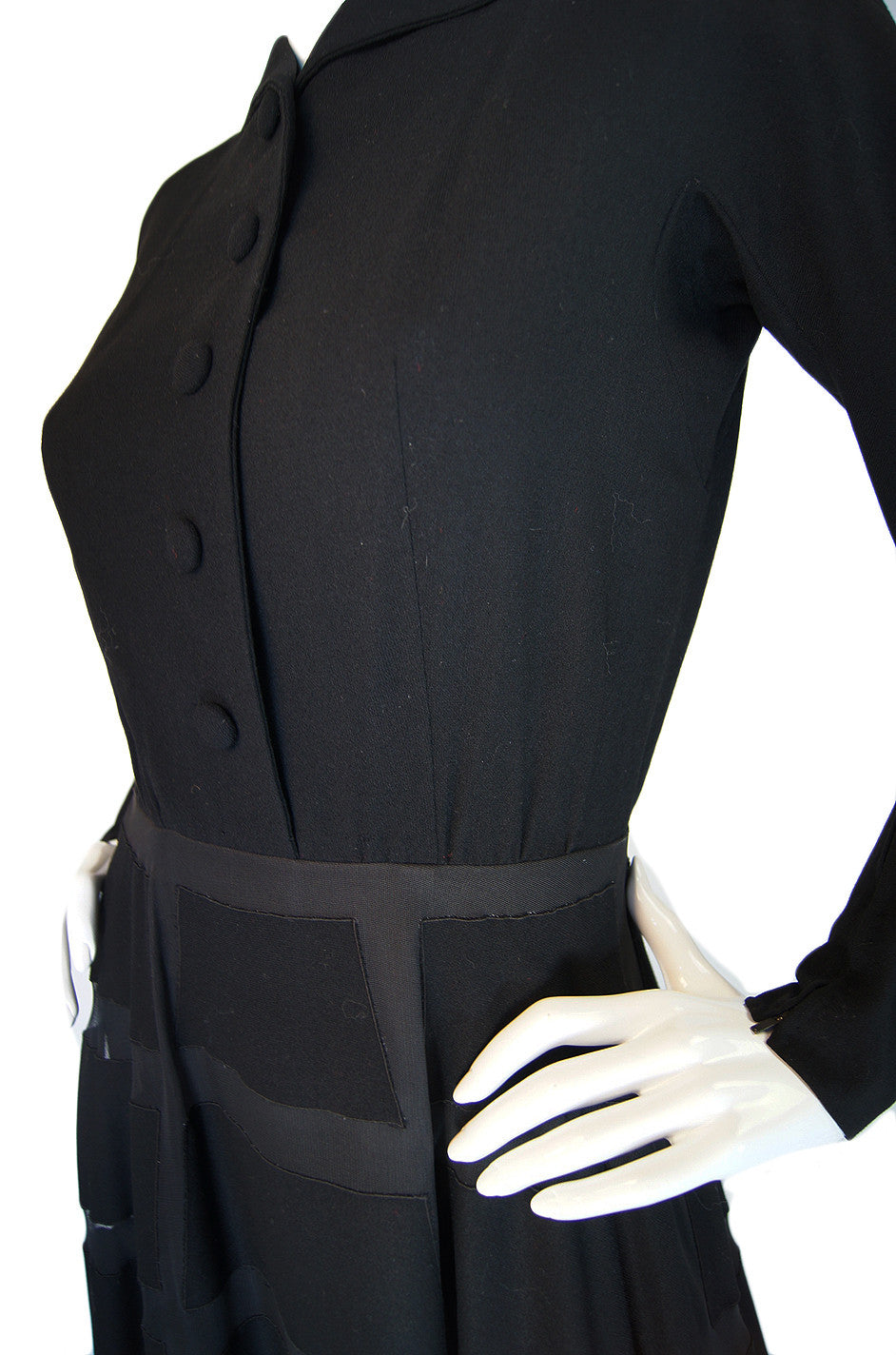 1940s Rare Castillo Window Pane Dress – Shrimpton Couture