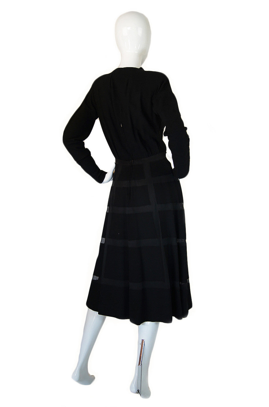 1940s Rare Castillo Window Pane Dress – Shrimpton Couture