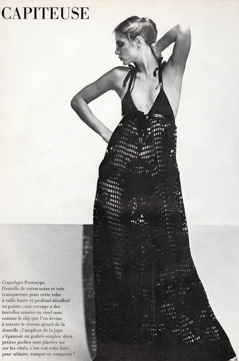 Documented 1978 Courreges White Knit Halter Dress – Shrimpton Couture