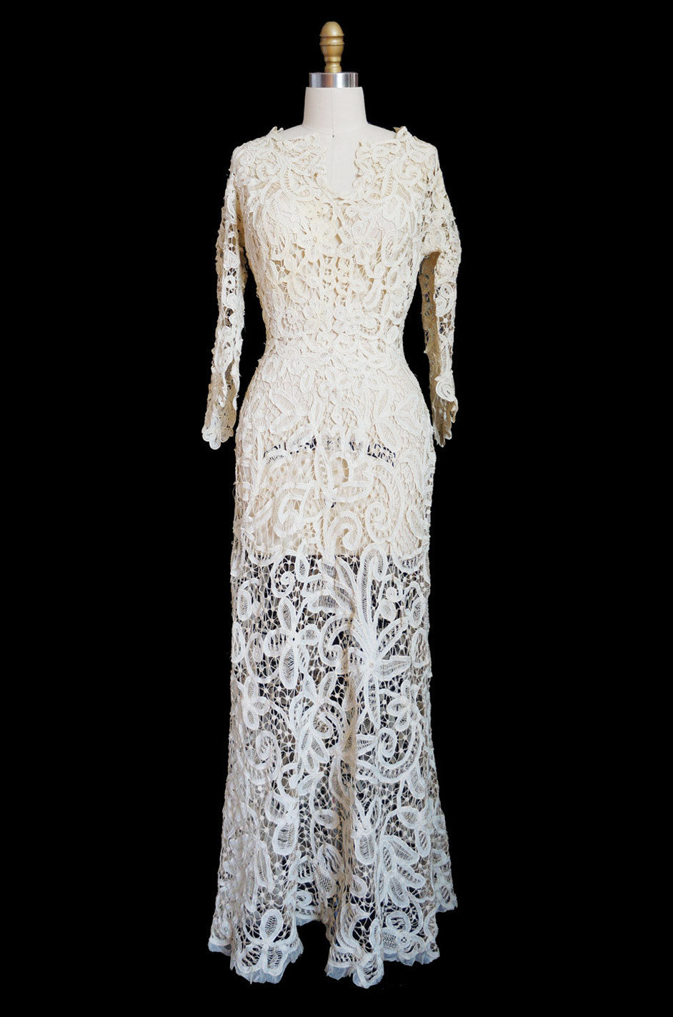 c.1905 Amazing Battenburg Lace Dress – Shrimpton Couture