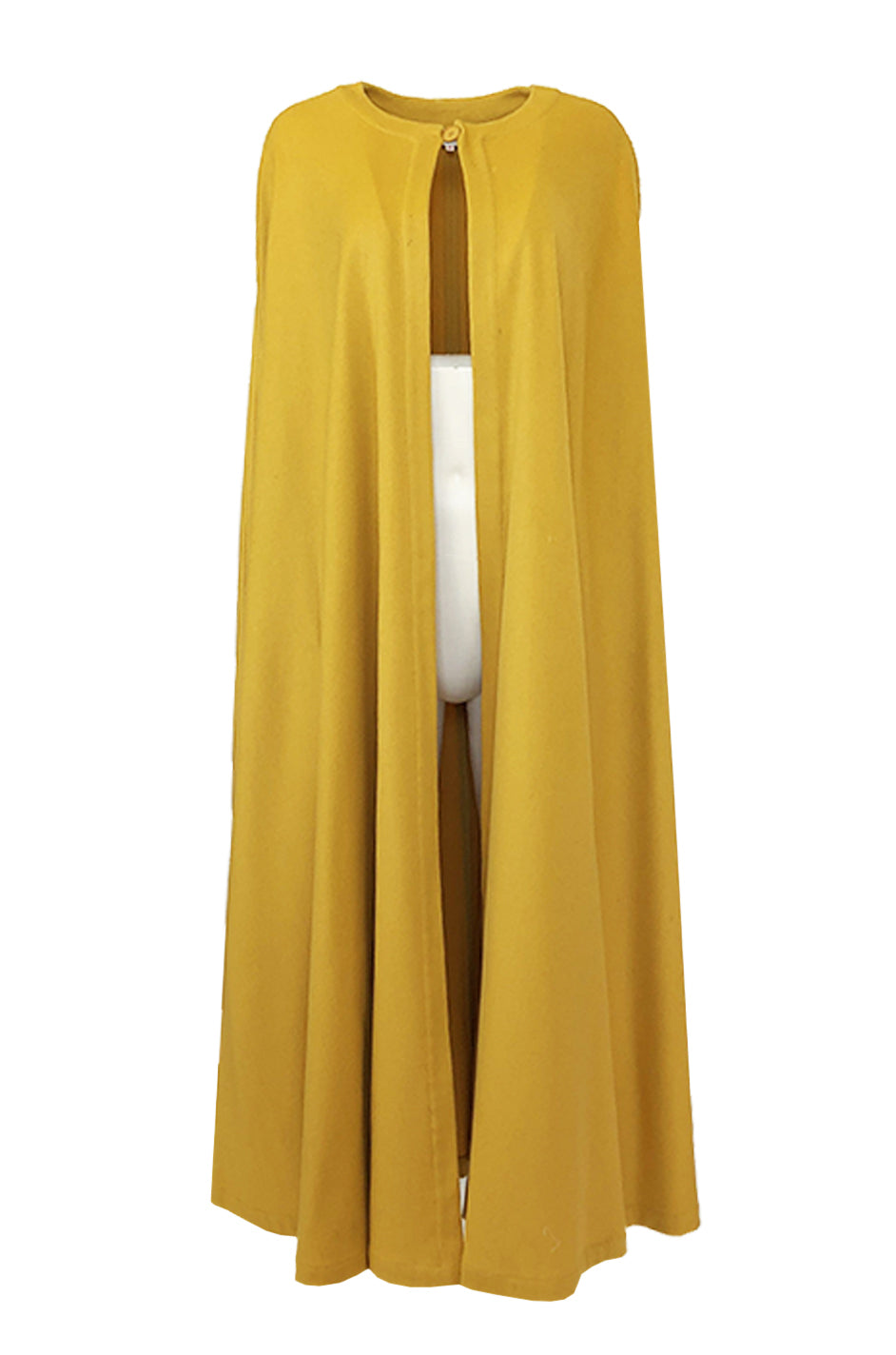 Fall 1988 Yves Saint Laurent Deep Yellow Full Length Wool Cape ...